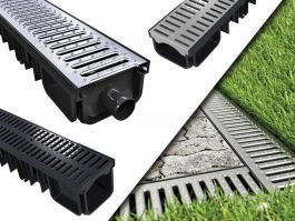 Drainage channel kit to ensure proper drainage for the terrace | Eslon