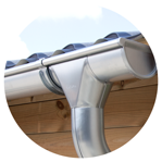Buy guttering for a log cabin with hipped roof | Guttering Expert